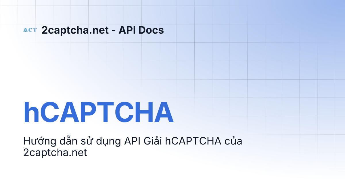 hCAPTCHA | 2captcha.net - API Docs